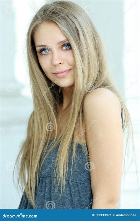 Blue Eyed Girl Stock Image Image Of Girl European People 11333971