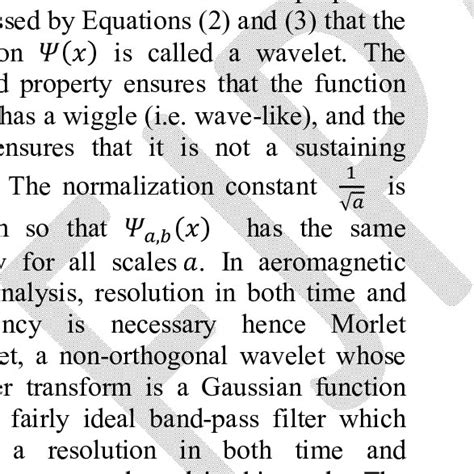 Real And Imaginary Part Of Morlet Wavelet 1 16 Download Scientific Diagram