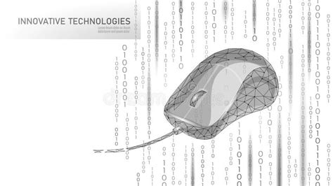 Computer Wire Mouse 3d Concept Technology Control Office Pointer