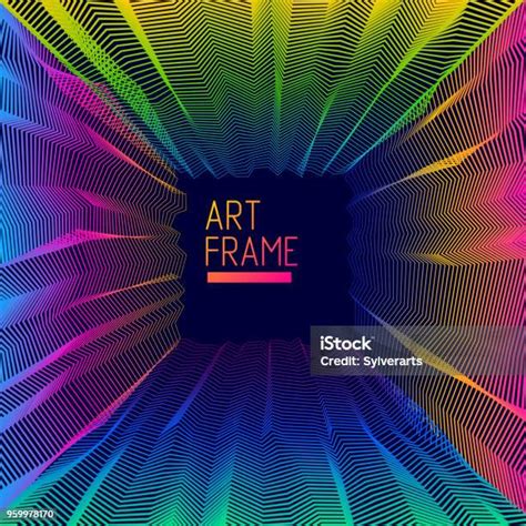 추상 미술 현대 유행 좋은 디자인 라인 아트 표면 질감 3d 차원 공간 벡터 배경 환상적인 환각 유행 현대 Op 아트 광학 차원 환상 3차원 형태에 대한 스톡 벡터 아트 및