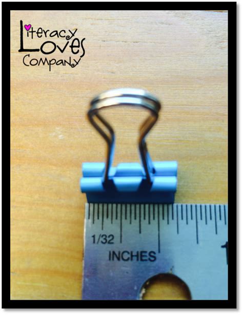 Literacy Loves Company Classroom DIY Binder Clip Tabs