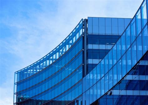Premium Photo Modern Blue Glass European Apartment House And Business