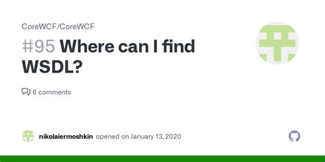 Where Can I Find Wsdl · Issue 95 · Corewcfcorewcf · Github