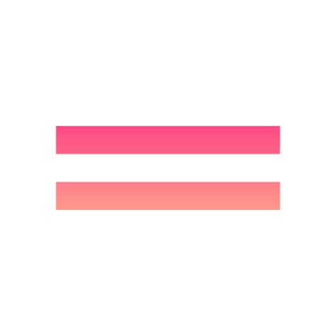 Equal Generic Gradient Outline Icon