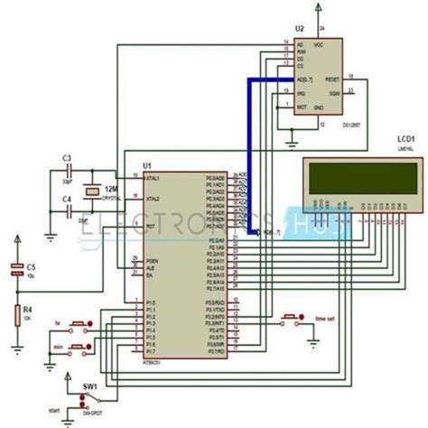 Diy Digital Clock Schematic