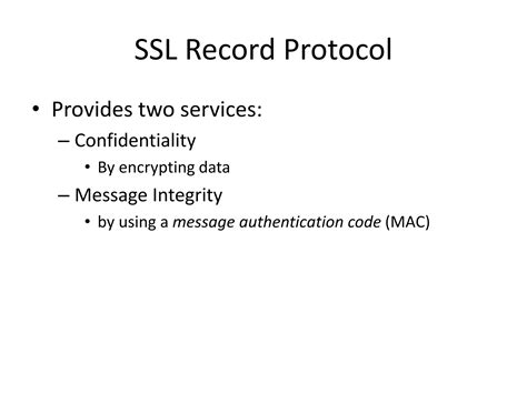 Secure Socket Layerppt Ssl For Websecurity Ppt