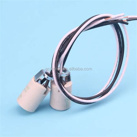 Approved E12 Ceramic Lamp Socket Base E12 Holder With Bracket Extension