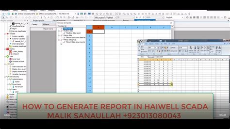 How To Generate Report In Haiwell Scada Youtube