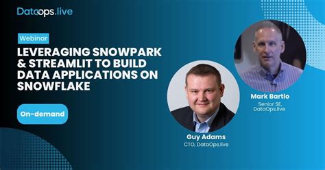 leveraging snowpark streamlit to build data applications on snowflake