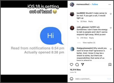 Ios18 Does Not Feature Read From Notifications And Actually Opened