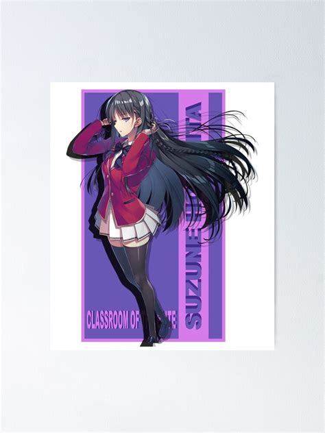 Suzune Horikita Classroom Of The Elite Poster For Sale By Artyyyyy