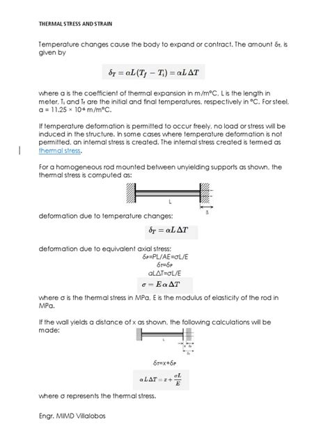 Thermal Stress And Strain Pdf