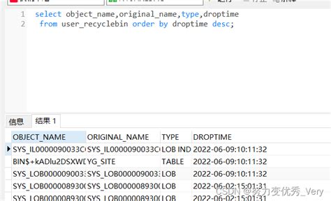 Oracle 数据库误把表删除进行恢复oracle 查看回收站的表名 Csdn博客