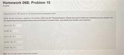 Solved Homework 06B Problem 10 1 Point Assume Chegg Com