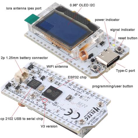 mua 915mhz esp32 lora oled development board v3 sx1262 type c lora
