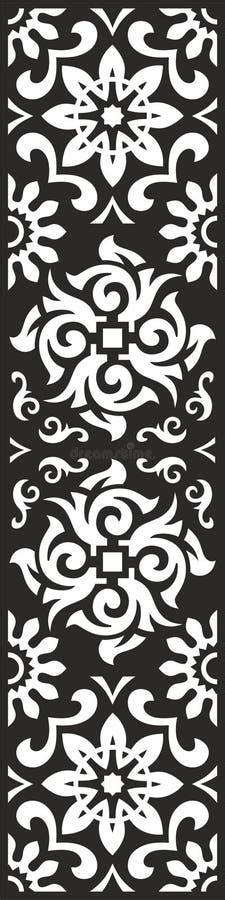 Pattern Design Cnc Mdf Cutting Stock Vector Illustration Of Plotter Used 283702629