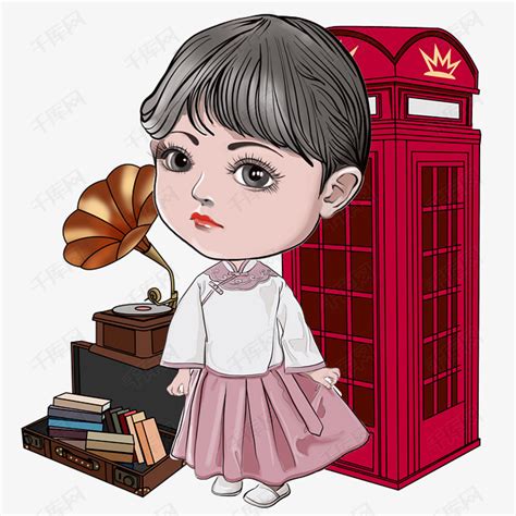 Q版民国人物 千图网