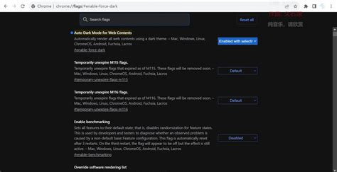 Chrome切换黑暗主题，和网页深色模式，解决出现地址栏白底问题 哔哩哔哩