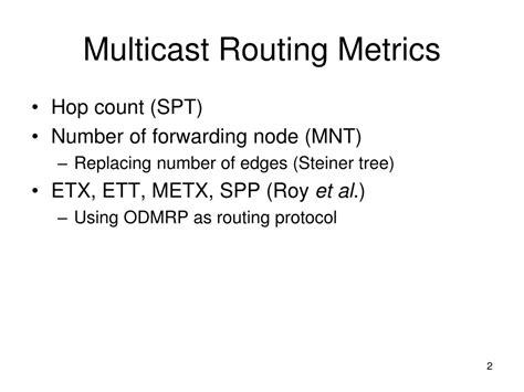 Ppt Multicast Routing In Wmns Approaches Powerpoint Presentation