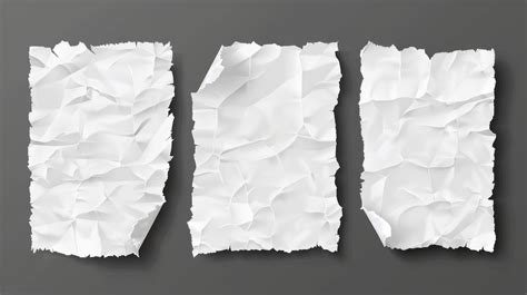 Un Conjunto De Hojas De Papel Arrugadas Rasgadas Y Rasgadas Páginas