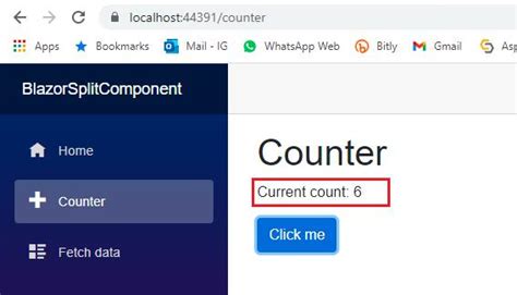 how to split blazor components into separate logic and view pages tutorials link