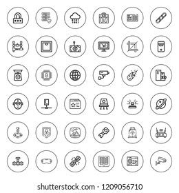 System Icon Set Collection 36 Outline Stock Vector Royalty Free 1209056710 Shutterstock