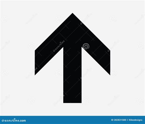Up Arrow Icon Point Pointer Enter Entrance Ahead Above Upward Navigation Direction Traffic Sign