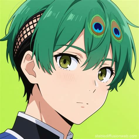 Peacock Green Peacocking Student Stable Diffusion Online