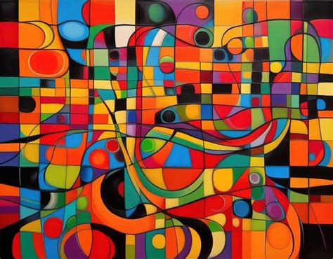 Premium Photo Abstract Geometric Colorful Pattern Background