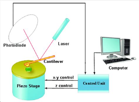 Schematic Of The Afm Instrument Download Scientific Diagram
