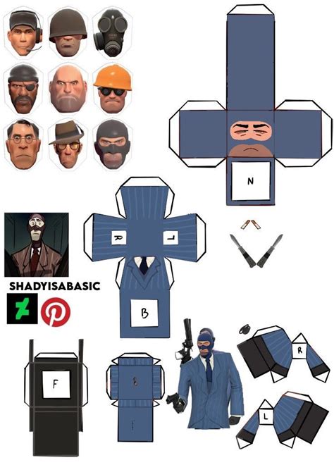 Spy Tf2 Papercraft