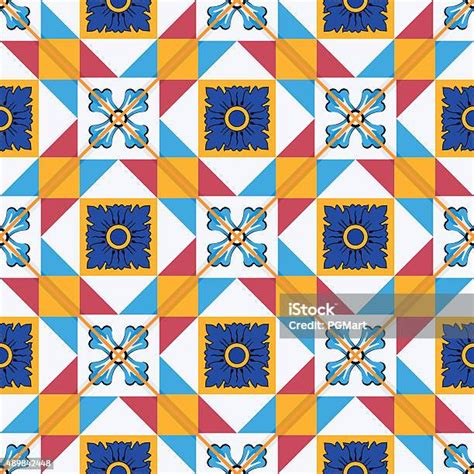 원활한 모로코 포트투갈어 타일 Azulejo 장식품 2015년에 대한 스톡 벡터 아트 및 기타 이미지 2015년 고풍스런 곤색 Istock