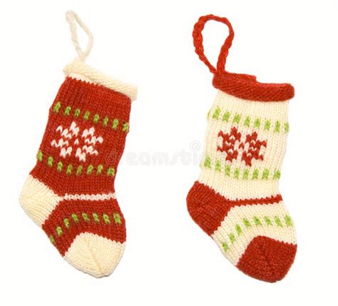 Two Christmas Stockings Stock Image Image Of Background