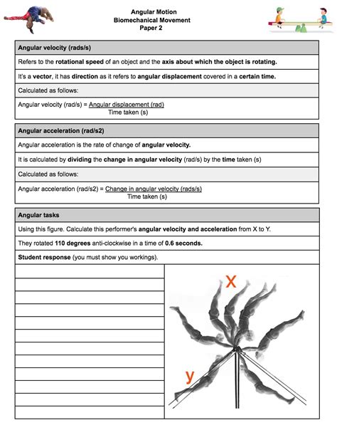 Angular Motion A Level P E Chapter Teaching Resources