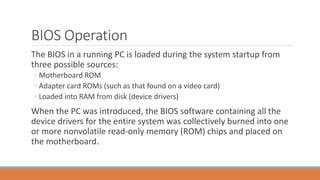 BIOS Basics Of The Digital Computer Systems PPT