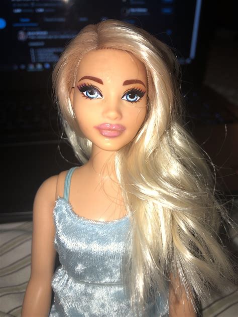 Lip Job And Hair Done To My New Doll Her Face Reminds Me Of A Bratz Scrolller