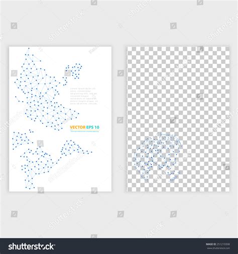 Vector Abstract Telecommunication Earth Map World Vector De Stock Libre De Regalías 251219398