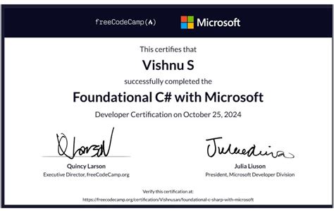 Vishnu S On Linkedin Csharp Microsoftlearn Freecodecamp Softwaredevelopment