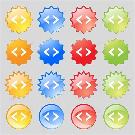 Colorful Programmer Icons For Design Set Symbol Seal Vector Set Symbol Seal Png And Vector