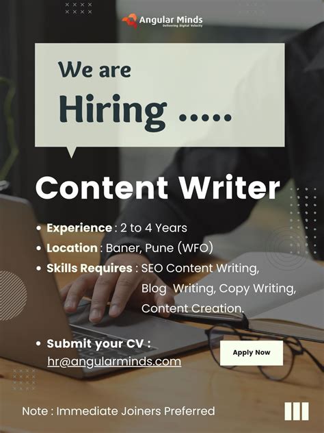Angular Minds On Linkedin Hiring Content Writers At Angular Minds