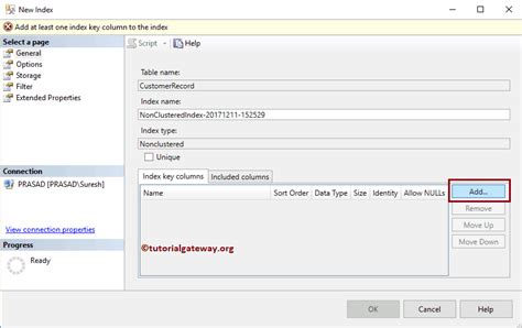 Non Clustered Index In Sql Server