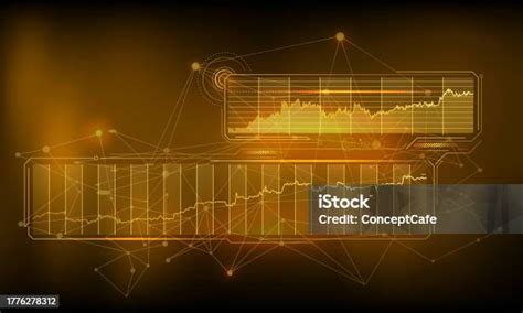 다양한 안정적인 재무 차트의 추상적인 황금 인포그래픽 벡터 일러스트 레이 션입니다 0명에 대한 스톡 벡터 아트 및 기타 이미지 0명 가격 교환 Istock