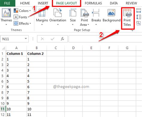 How To Repeat Top Row Headings On Every Page While Printing In An Excel Sheet