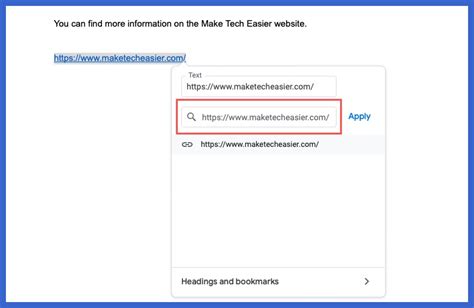 How To Use Hyperlinks In Google Docs Make Tech Easier