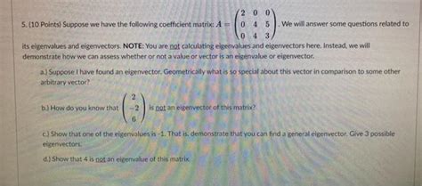 solved 5 10 points suppose we have the following