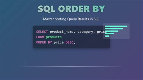 Sql Order By Clause Sort Query Results Like A Pro 🚀 Youtube