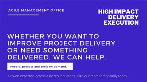 Agile Management Office On Linkedin Agilemanagementexcellence Projectacceleration