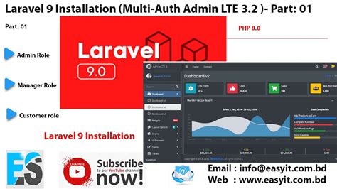 Part 01 Laravel 9 Installation Multi Auth System With Admin Lte 32