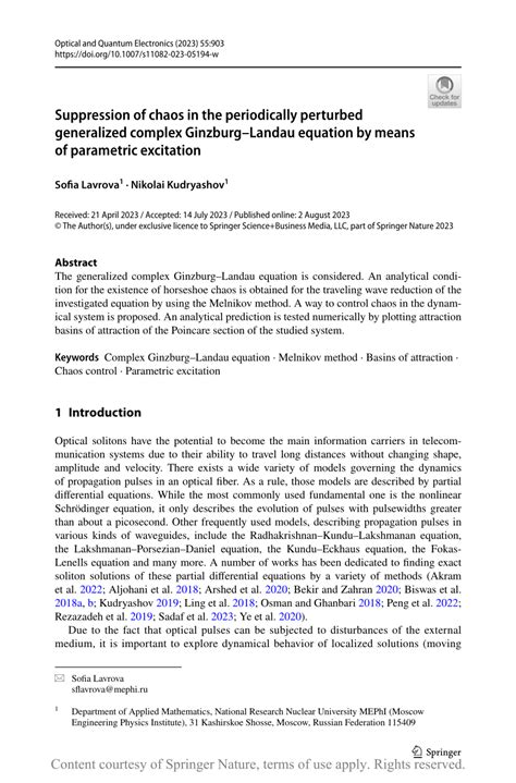 Suppression Of Chaos In The Periodically Perturbed Generalized Complex Ginzburg Landau Equation