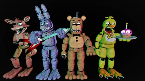 Sfm Fnaf Unwithered Animatronics By Mauricio2006 On Deviantart